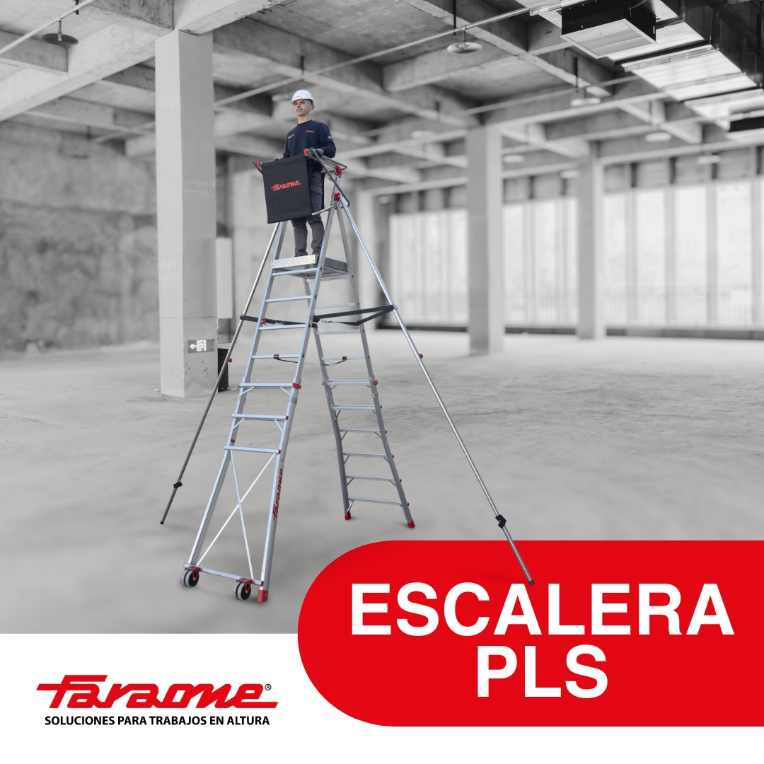 Descubre el modelo PLS: Escalera con plataforma segura y ligera - AEPSAL